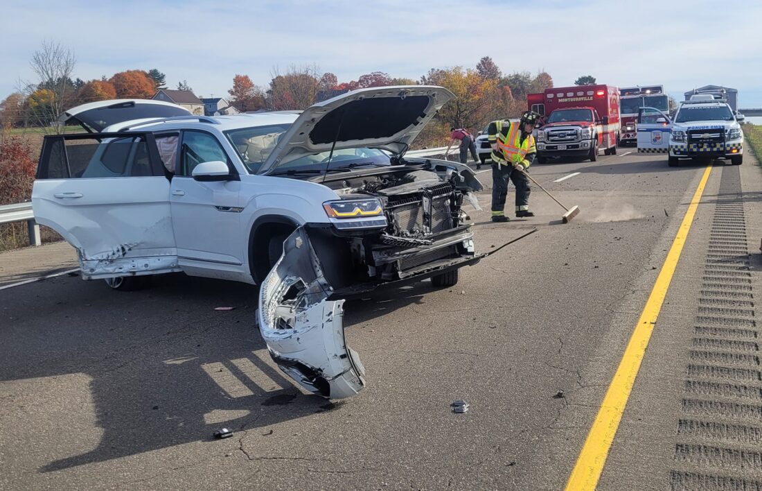 I-180 crash injures two, shuts down highway for half an hour | News ...